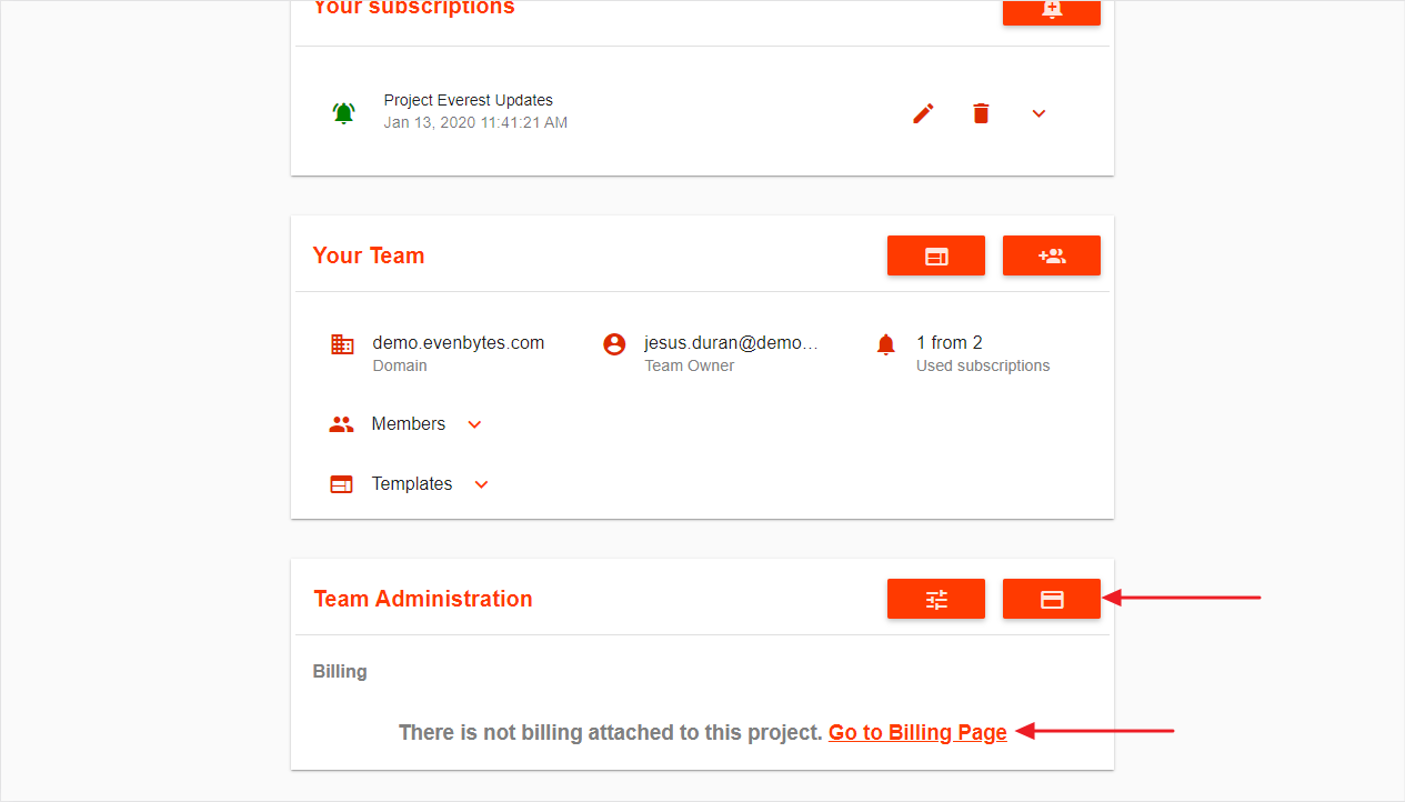 How do I add billing information? - DriveWatcher APP